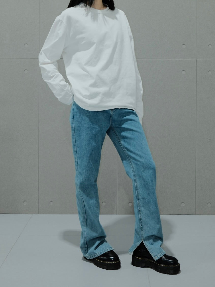 High Rise Straight Jeans – Blanc.Noize